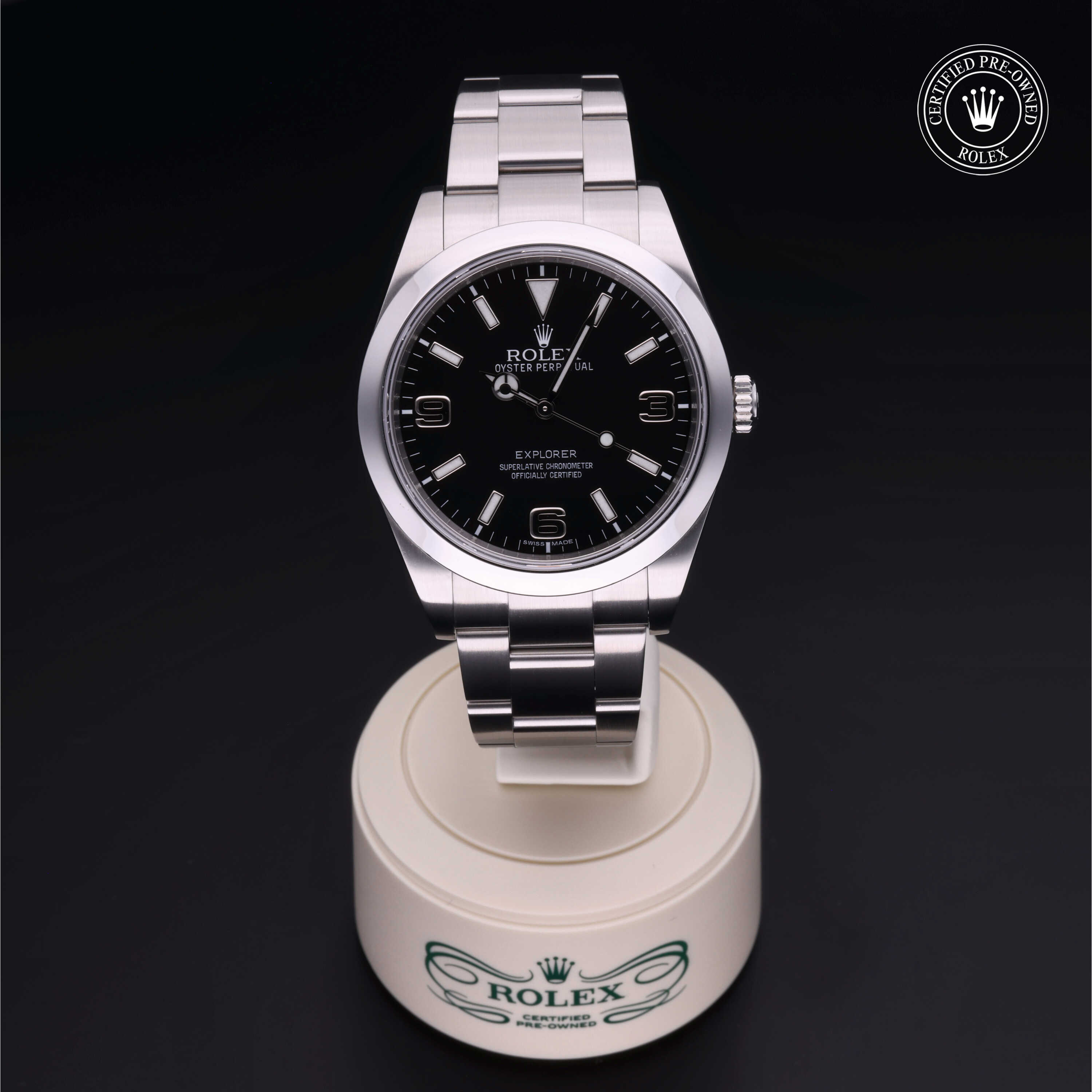 Rolex Certified Pre-Owned Explorer, 39 mm, Steel, 2011, 214270 ...