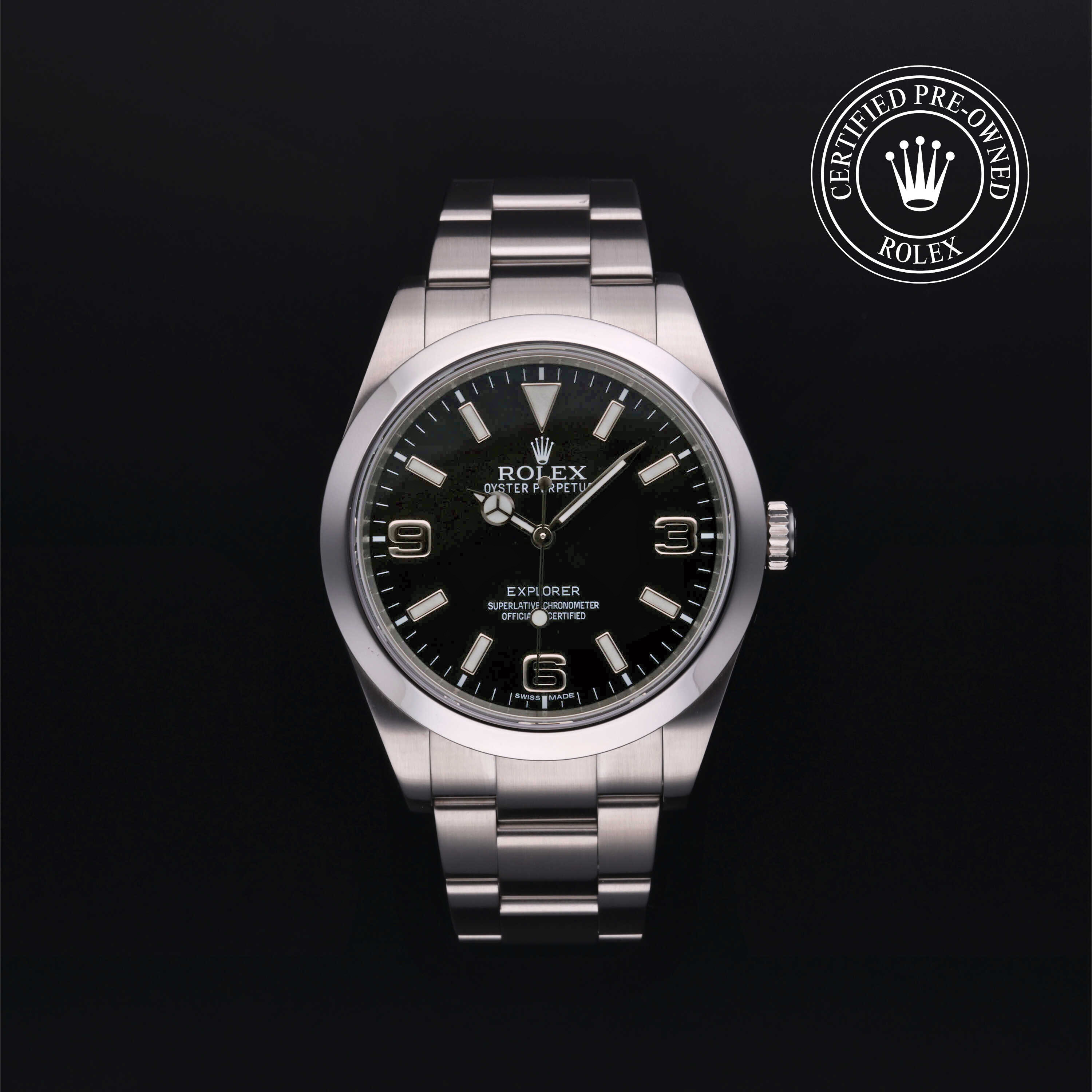Rolex Certified Pre-Owned Explorer, 39 mm, Steel, 2011, 214270 ...
